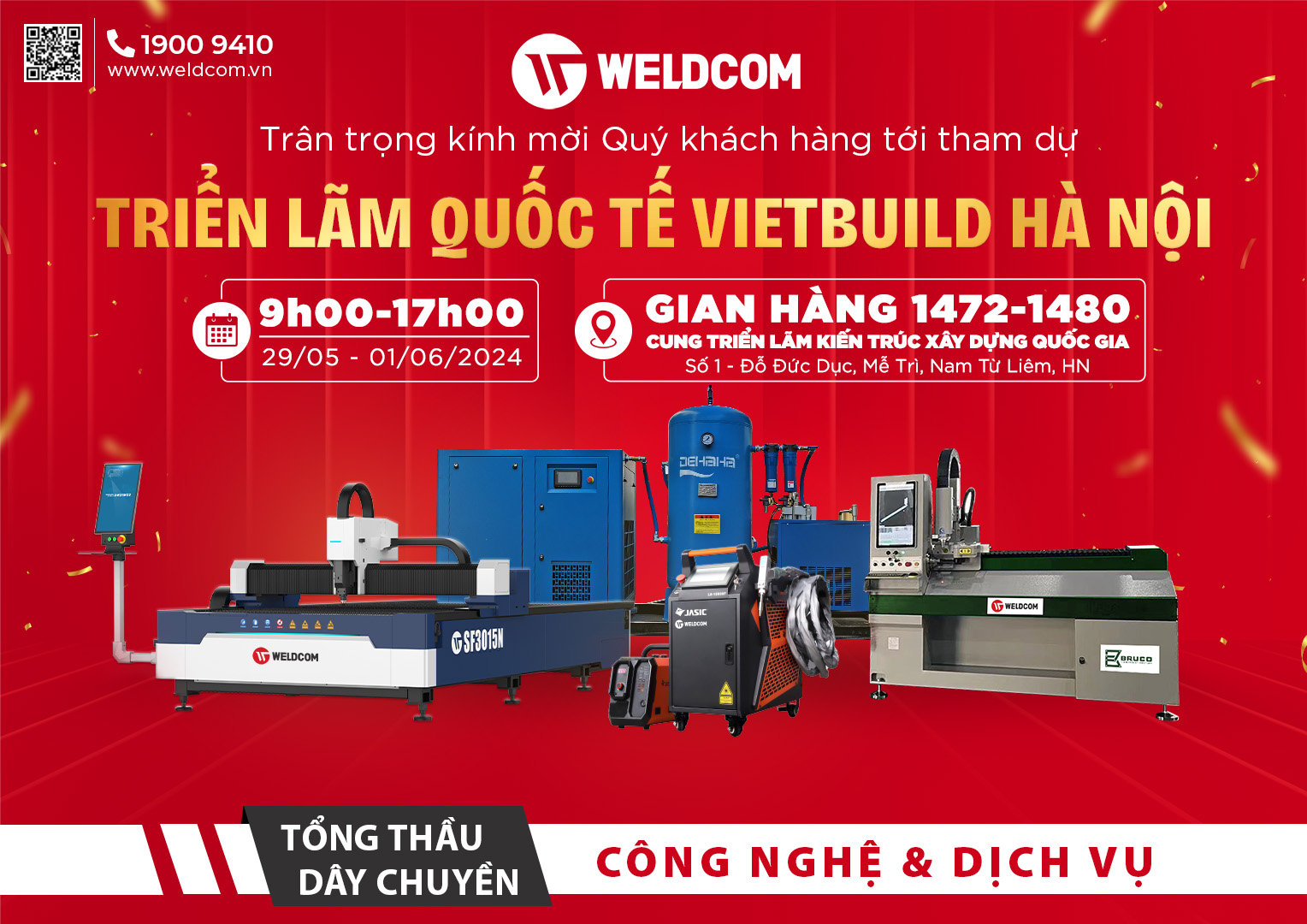 GIAN HÀNG WELDCOM TẠI TRIỂN LÃM VIETBUILD HANOI CÓ GÌ?